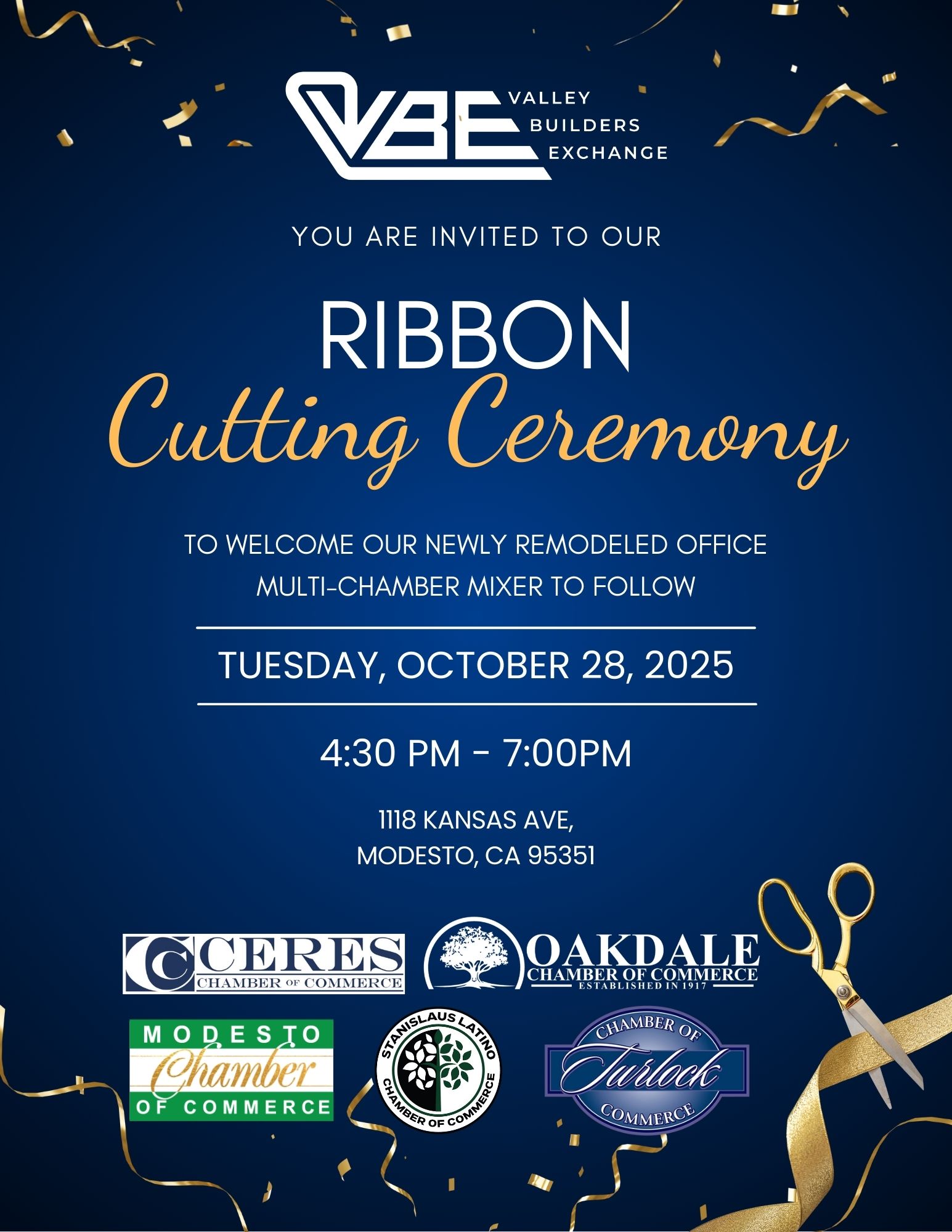 Ribbon Cutting Ceremony & Multi-Chamber Mixer Hosted by Valley Builders ...